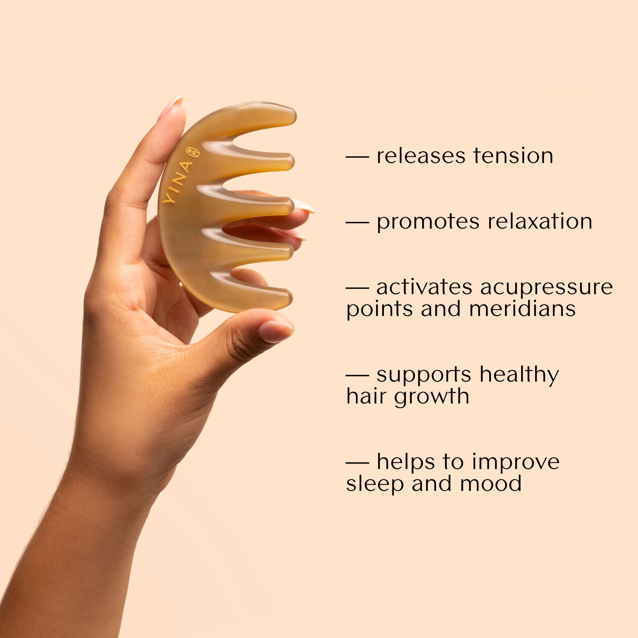 Meridian Massage Comb - Elevate Your Hair Ritual. – YINA